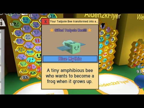 Getting My First Gifted Tadpole bee: Using 2 Star Treats: Bee Swarm Sim ...