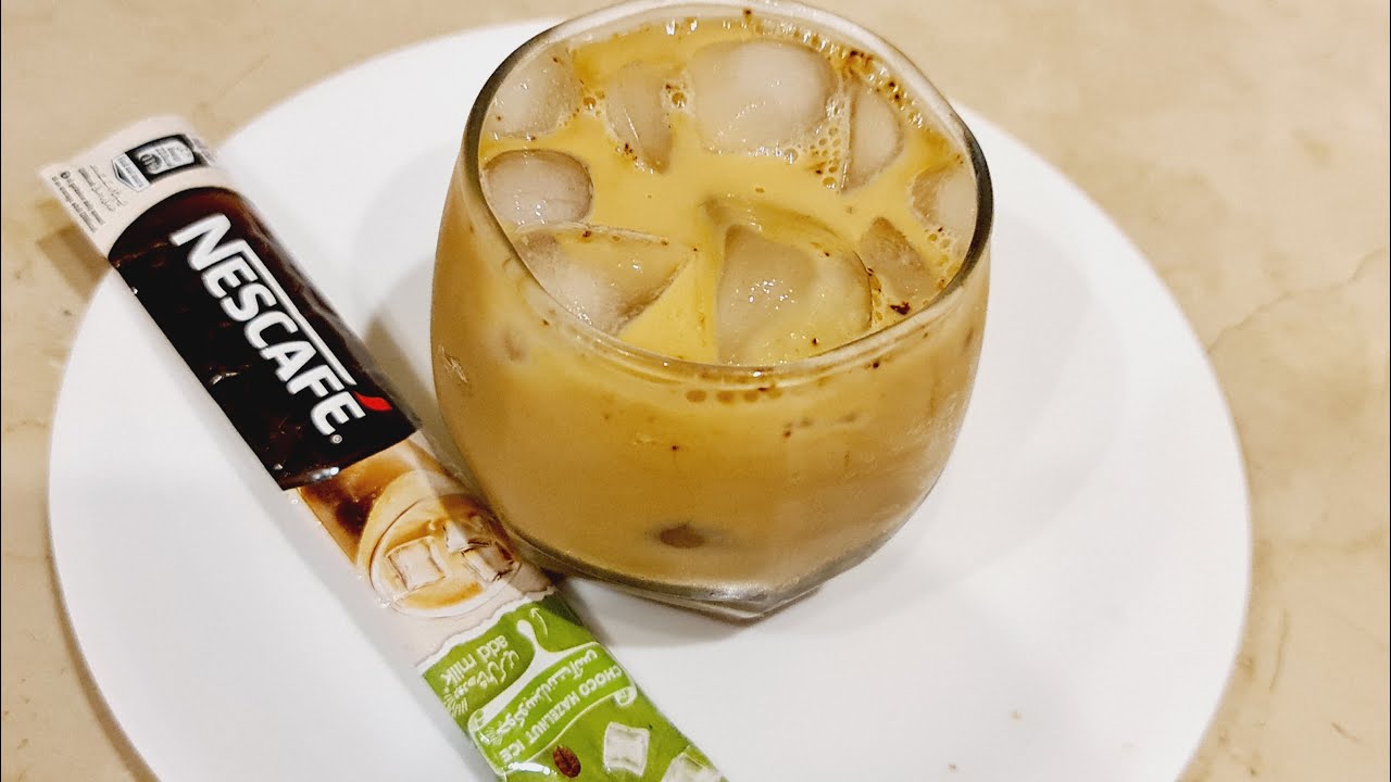 Nescafe Choco Hazelnut Ice Coffee Recipe By Ama Hawa - YouTube