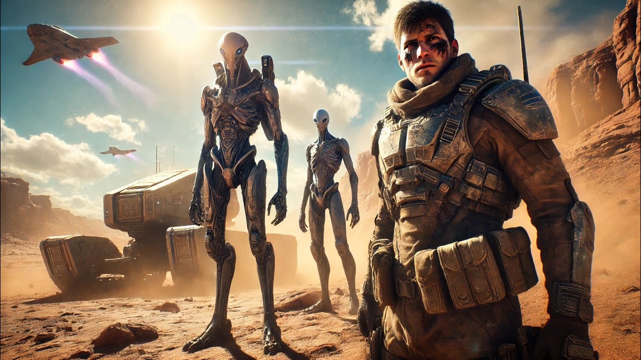 Alien Guard Refuses to Let Human Soldier Enter the Base, So He Gives ...