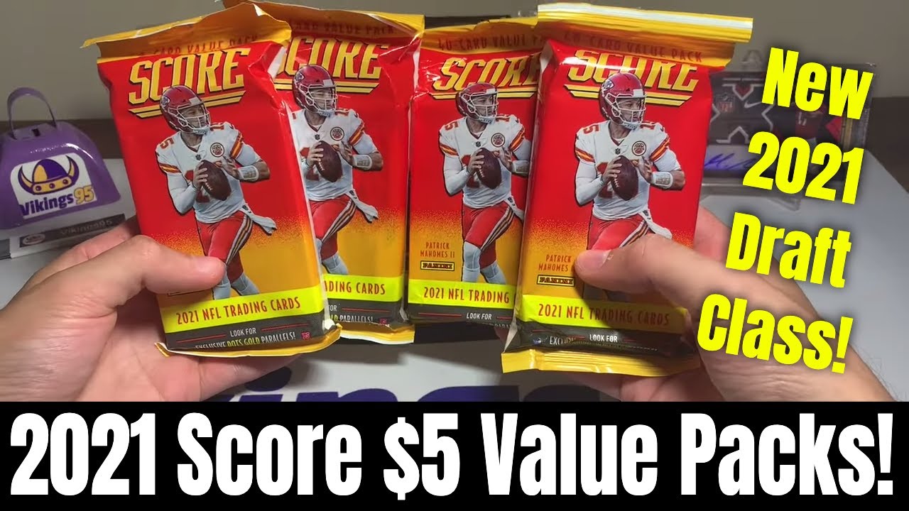 2021 Score Football Value Packs! My First Look Into These $5 Retail ...