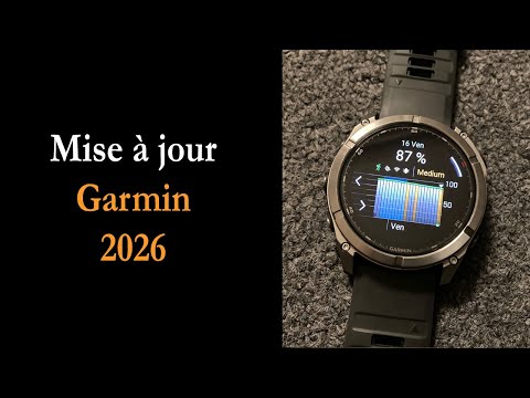 Mise à jour Garmin début 2026