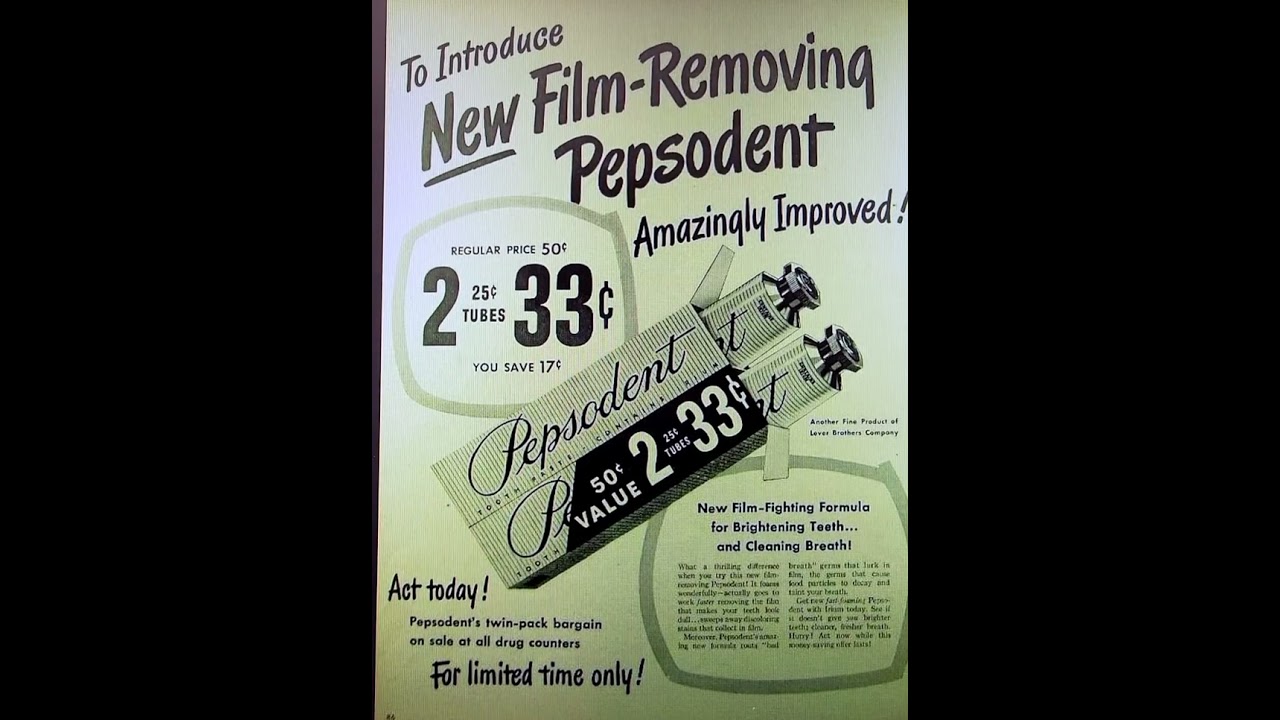 Old Pepsodent Toothpaste