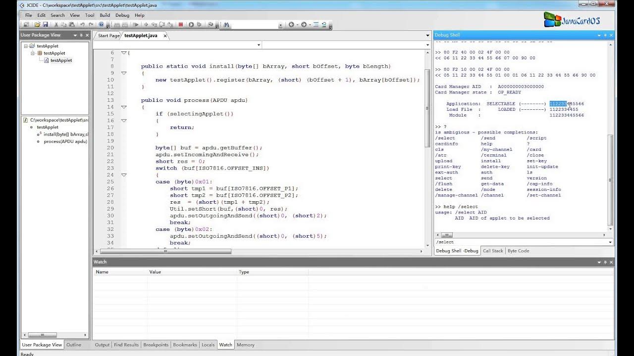 JavaCard Applet Development Guide - YouTube
