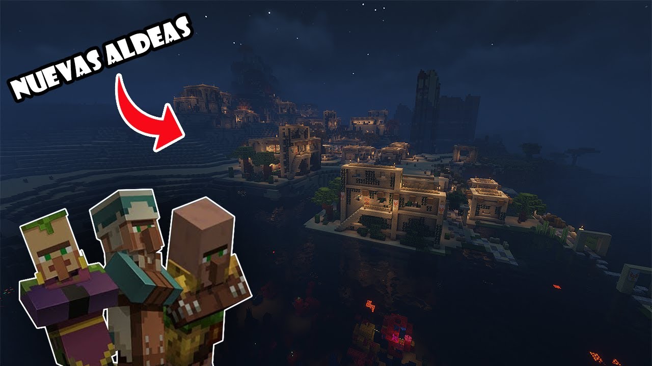 ASÍ SE VEN LAS ALDEAS MEJORADAS DE MINECRAFT PARTE 2 | Overhauled ...