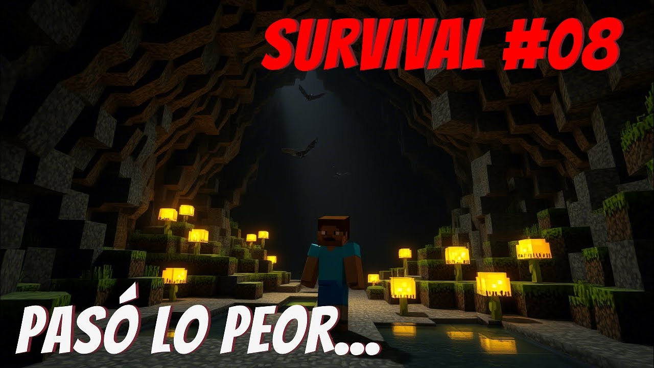 Explorando La Cueva! QUE MIEDO...! - Minecraft SURVIVAL #08 - YouTube