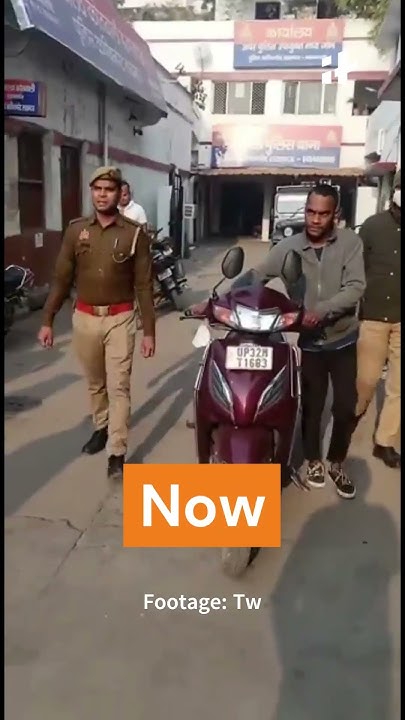Lucknow Couple Viral Video: Youngsters Seen Hugging on Moving Scooty #Shorts - YouTube