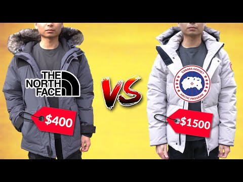 Are Canada Goose Down Jackets A Rip Off? | $400 North Face VS $1500 Canada Goose