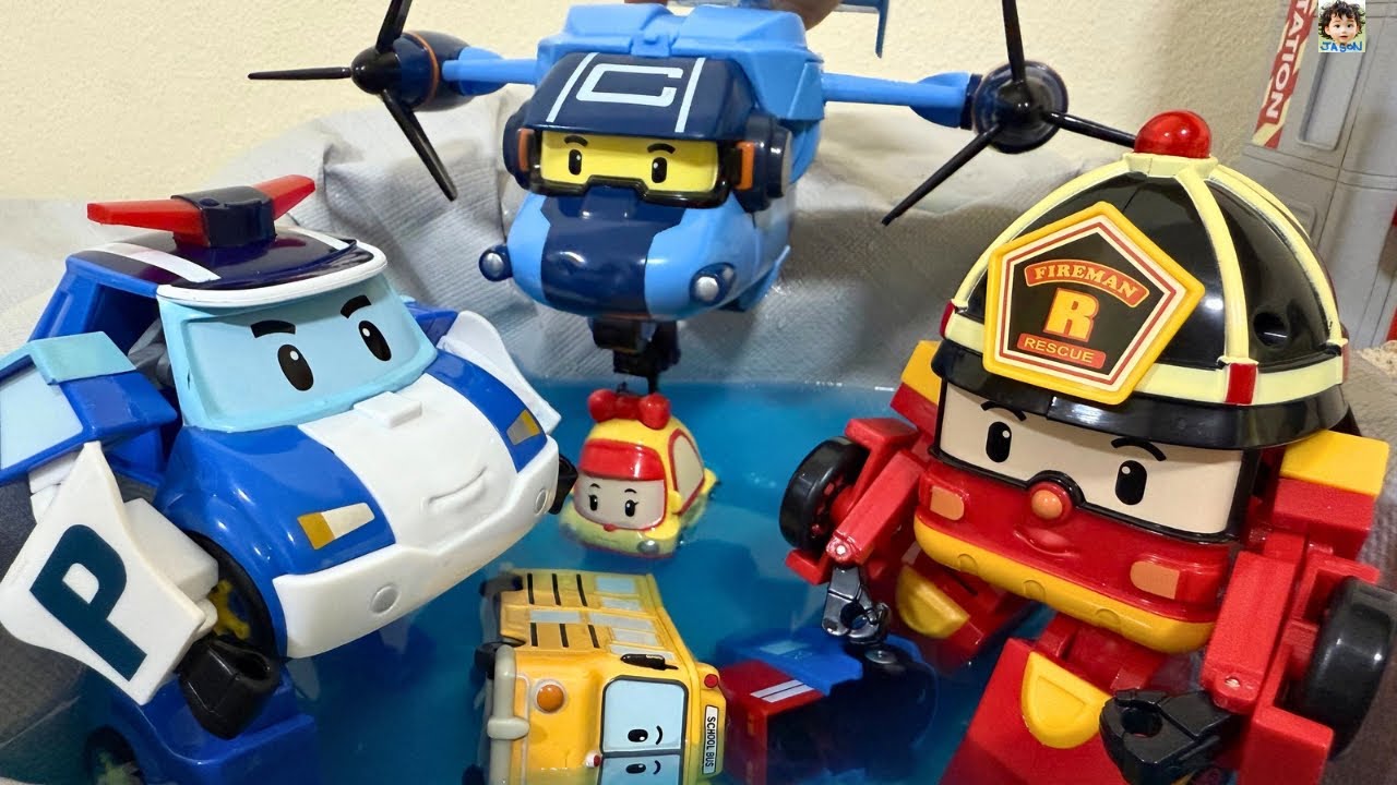 Robocar Poli Rescue Team - Episode #8 | Saving Friends from Sharks ...