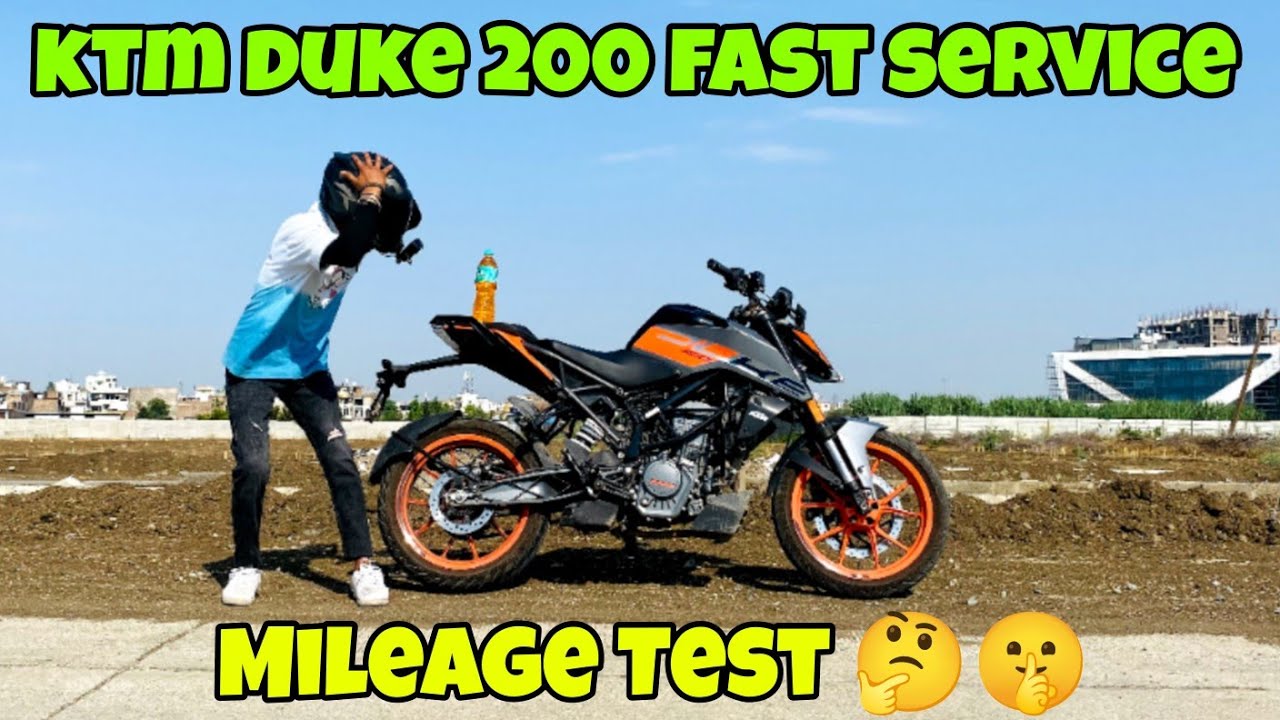KTM Duke 200 Bs7 Fast service mileage Test| mileage Test video 🤫🤔|Ktm ...