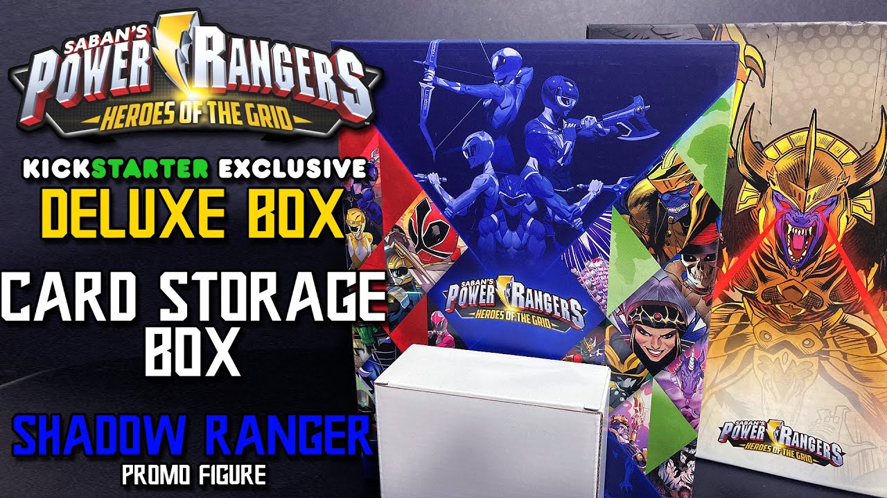 Power Rangers: Heroes of the Grid Deluxe Box and the Card Storage Box ...