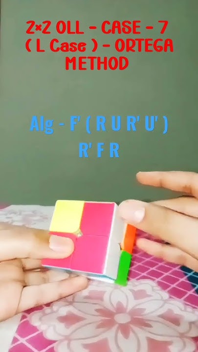 2×2 OLL - CASE - 7 - ( L Case ) - ORTEGA METHOD #mybtstory #trending # ...