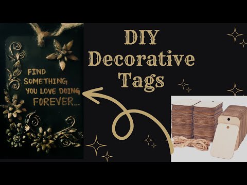 🎁 Creative DIY Wooden Rectangular Gift Tag Ideas 🏷️ | Unique Decorative ...