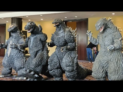 G-fest Godzilla suits costume Show! - YouTube
