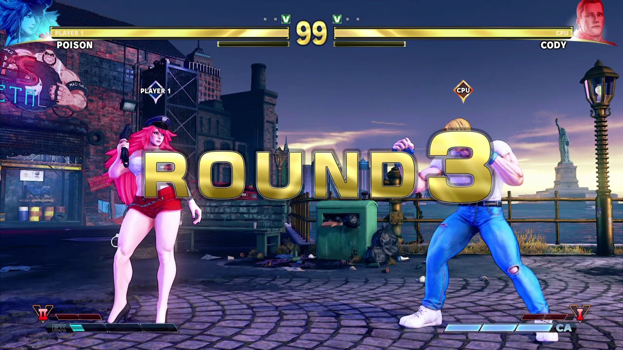 STREET FIGHTER V Poison vs Cody - YouTube