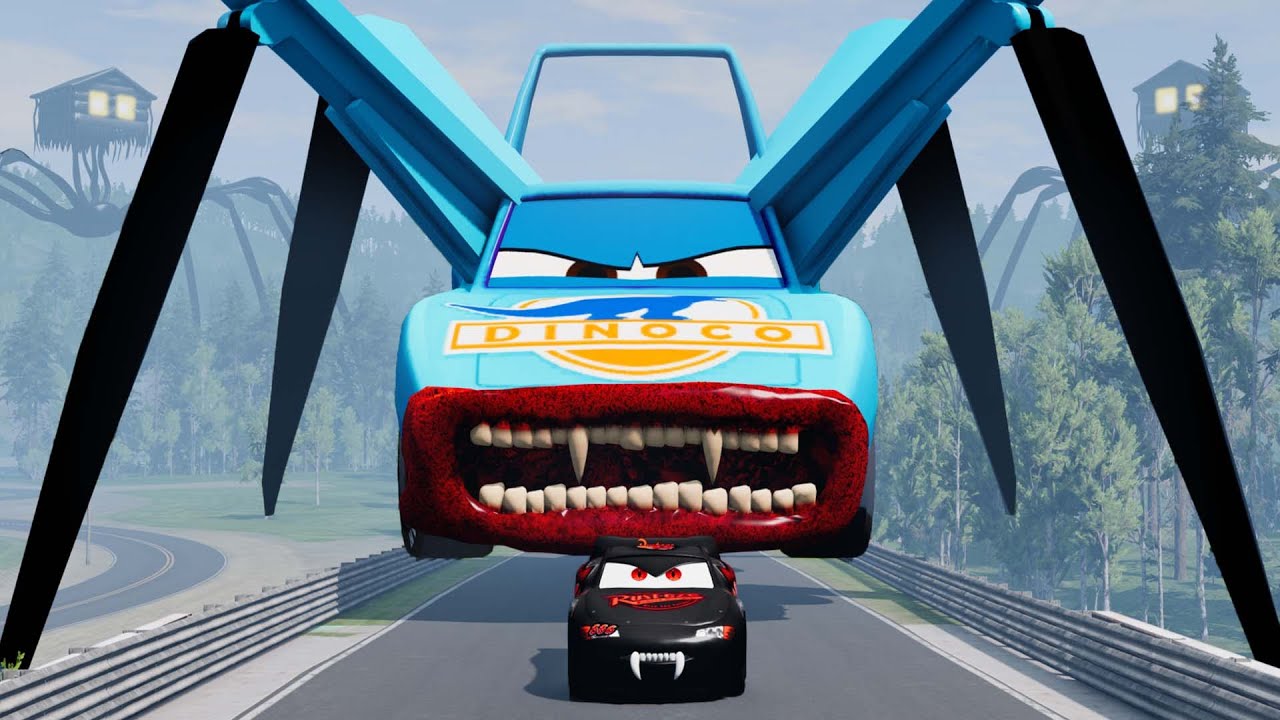 Epic Escape From Monster Dinoco Eater, Iphone Eater, Lightning McQueen ...