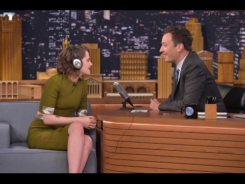 Kristen Stewart Hot Green Dress Video -  Starring Jimmy Fallon