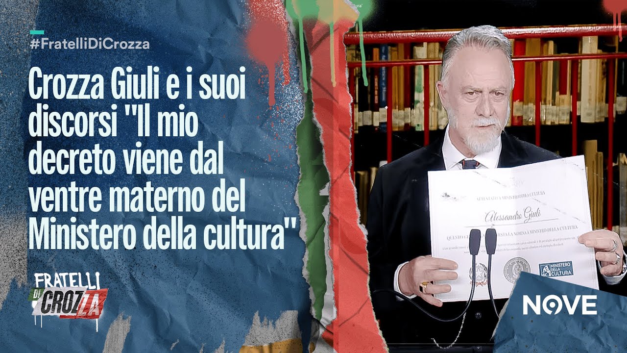 Crozza Giuli e i suoi discorsi "Il mio decreto viene dal ventre materno ...