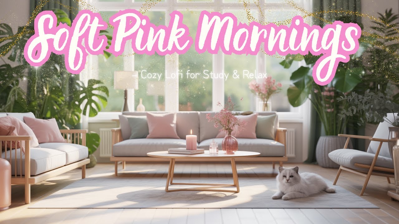 Soft Pink Mornings – Cozy Lofi for Study & Relax - YouTube