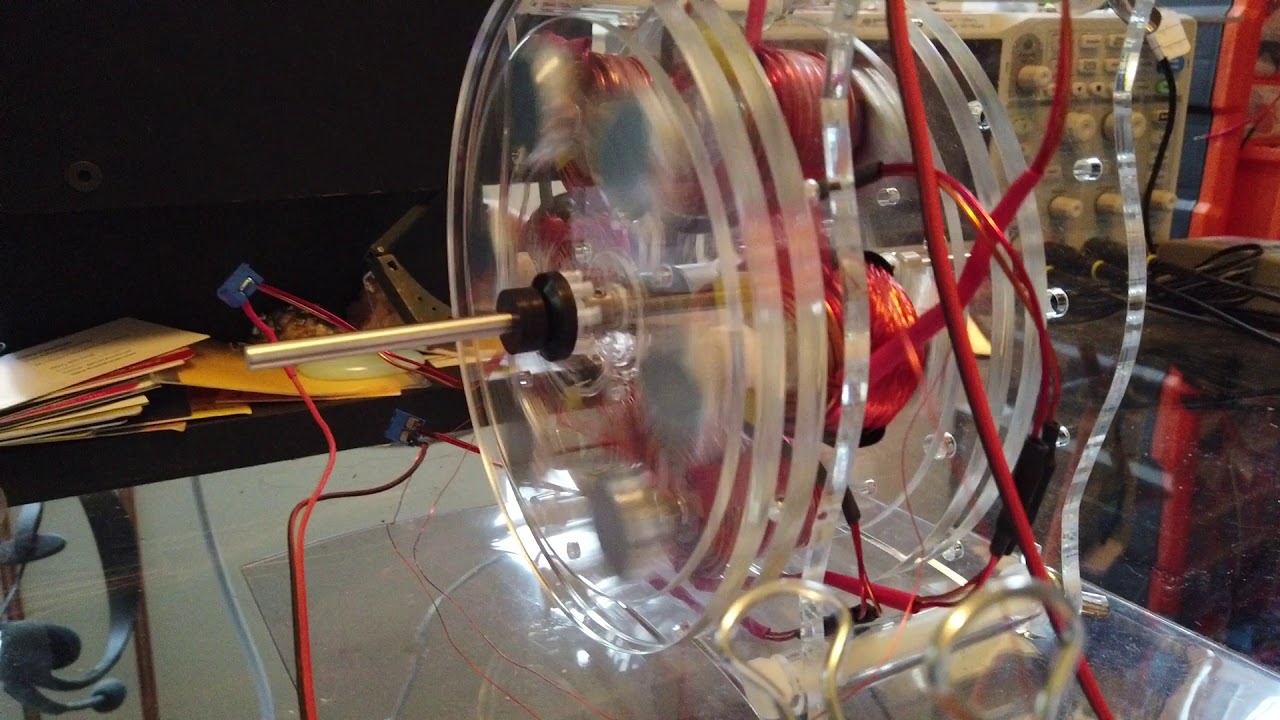 Dual Axial Flux Motor Runs on Zero Amps! (Less than 10 mA) - YouTube