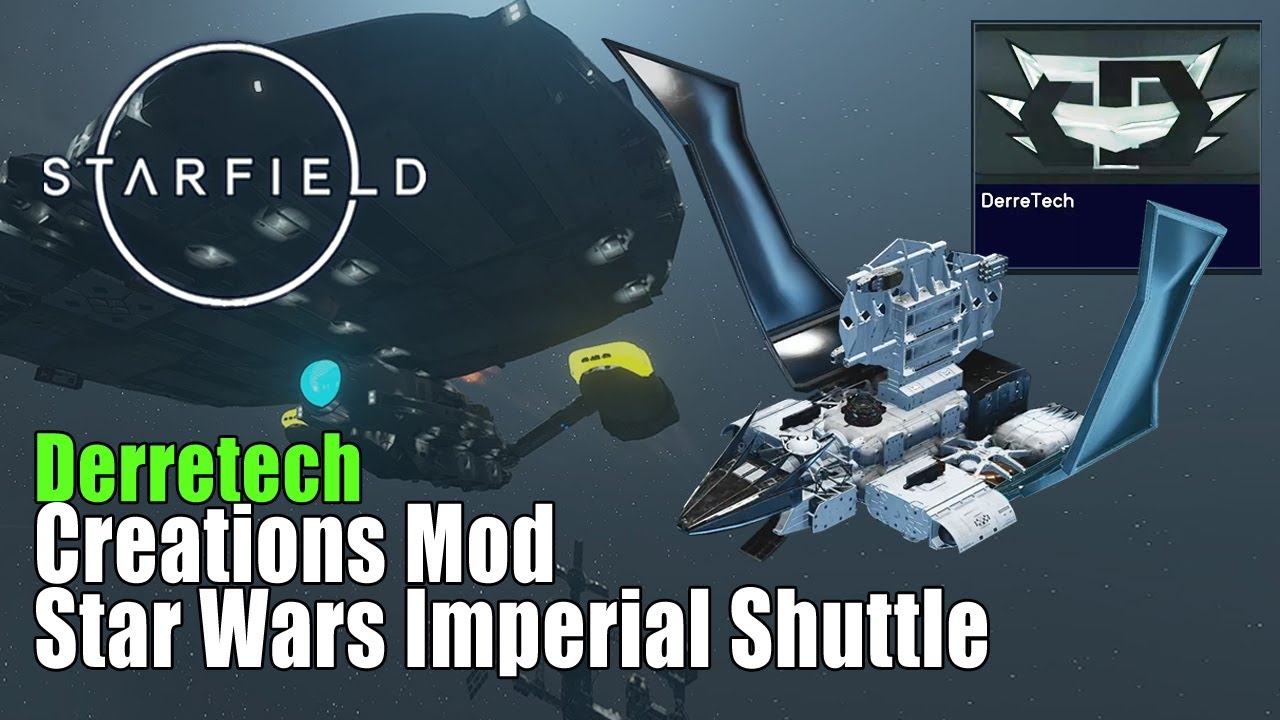 Starfield Derretech Imperial Shuttle - YouTube