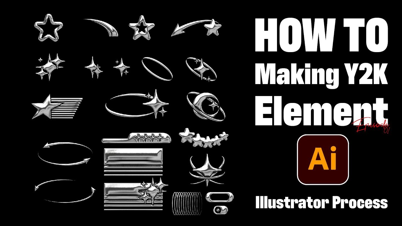 Y2K DESIGN! Create Y2K Icon Shapes & Vectors ep.01 - YouTube