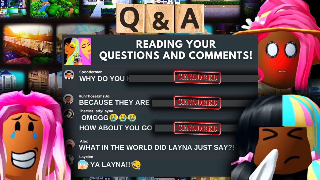 🗣 Reading Your Questions and Comments || MLS Roblox Group Members - YouTube