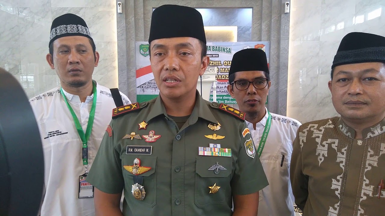 Ini kata Dandim 0508/ Depok terkait lomba Hifzhil Quran, Muadzin dan ...