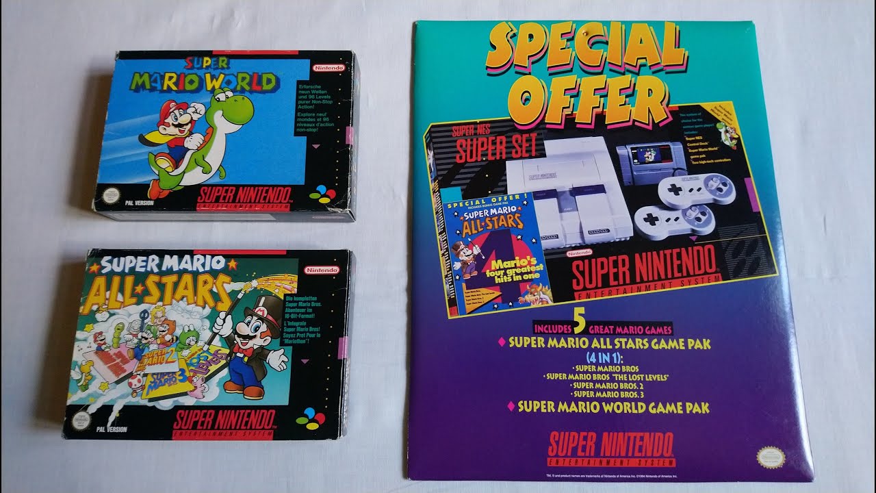 Retro Video Game Promo Collection (PART 204) - Super Mario World ...