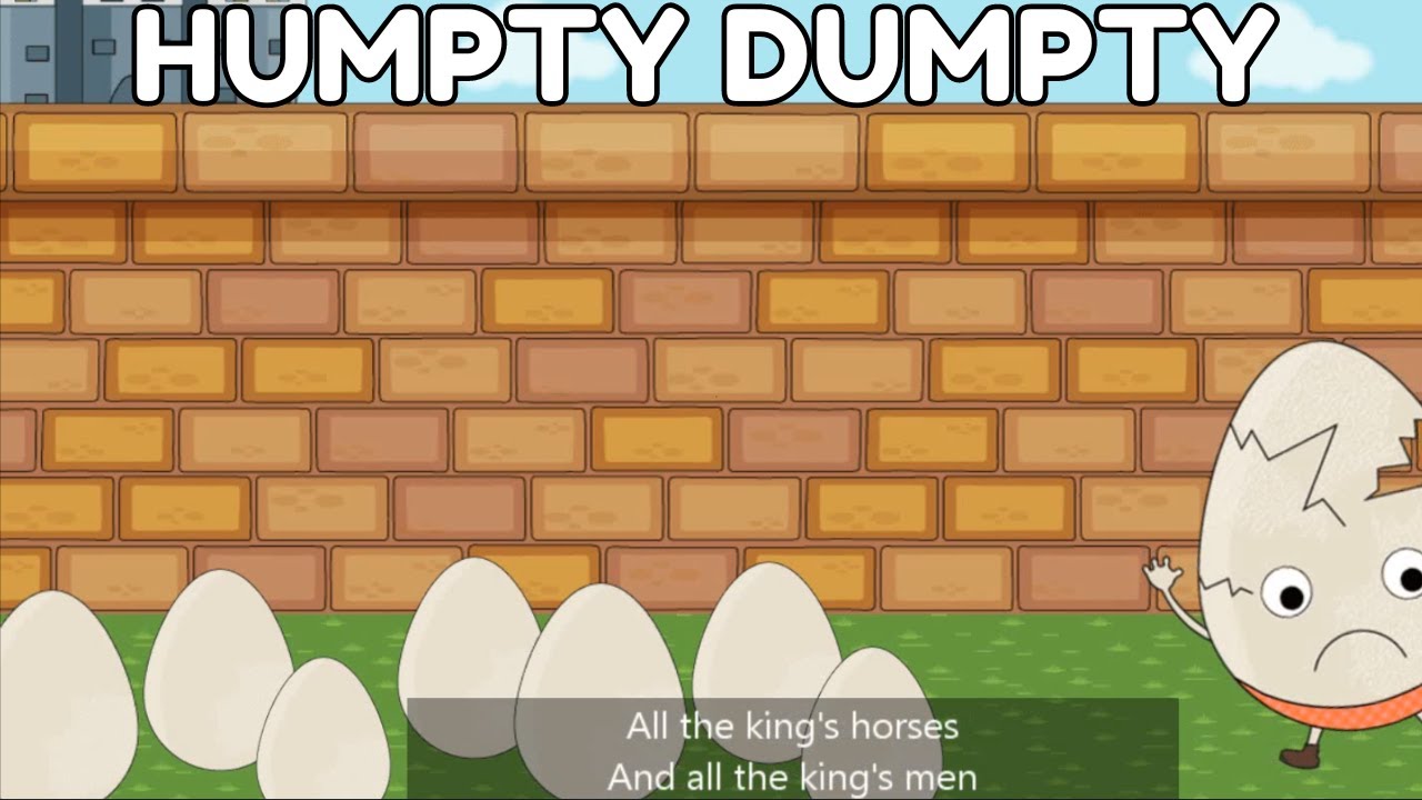 Humpty Dumpty Nursery Rhyme - Kindergarten Kids Learning - YouTube