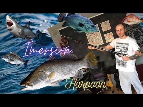 Imersion Challenger 90cm spearfishing harpon unboxing Harpoon underwater hunting crossbow and test