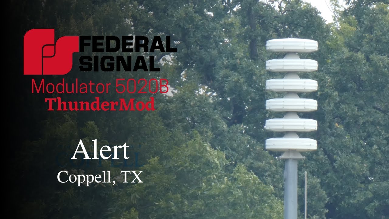 Federal Signal Modulator 5020B | Alert | Coppell, TX (ThunderMod) - YouTube