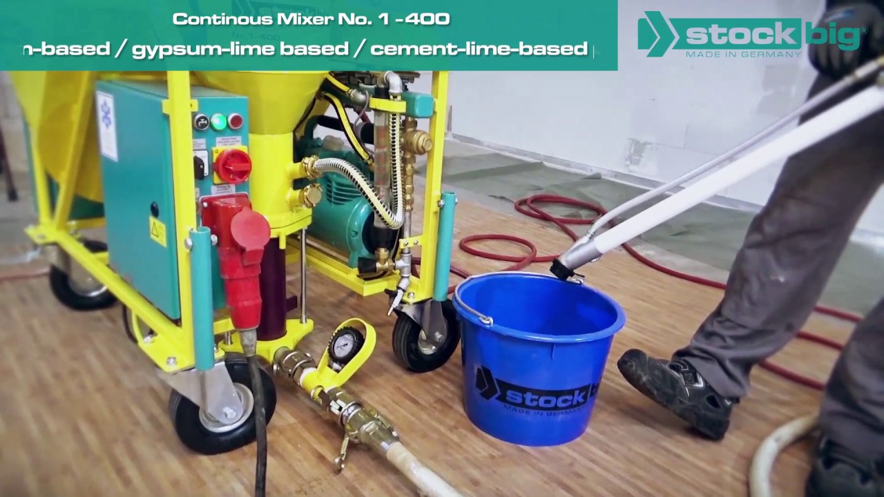 stockbig® Germany No.1-400 Plastering Machine - YouTube