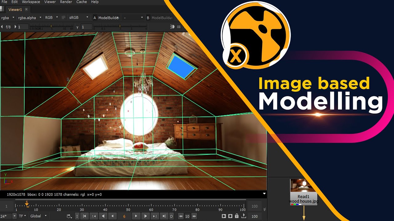 Nuke Tutorial:- Image Based Modelling In Nuke With Model Builder Node