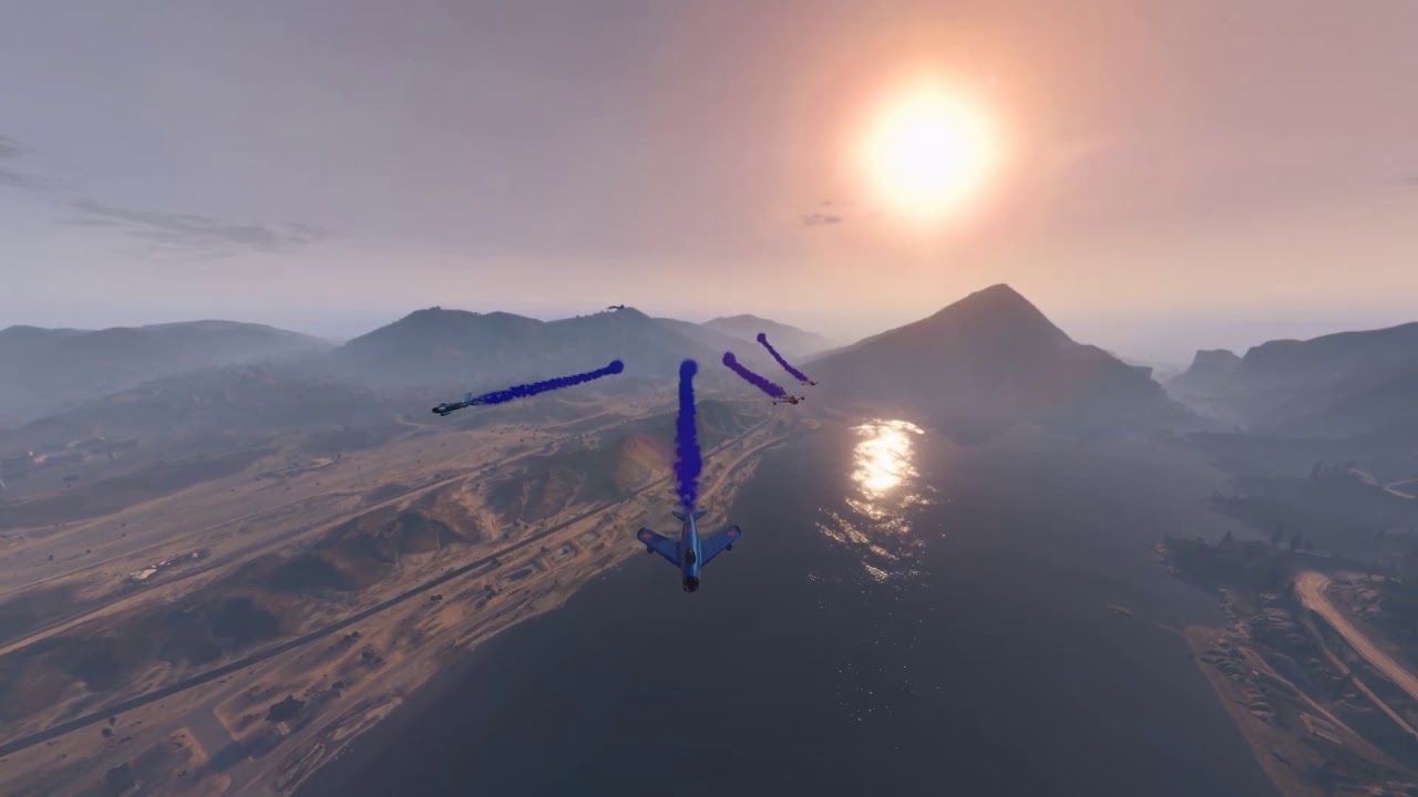 GTA 5 AIRSHOW practice - YouTube