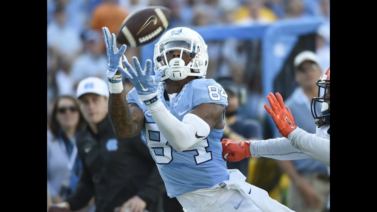 Bug Howard (UNC WR) vs Duke 2015 - YouTube