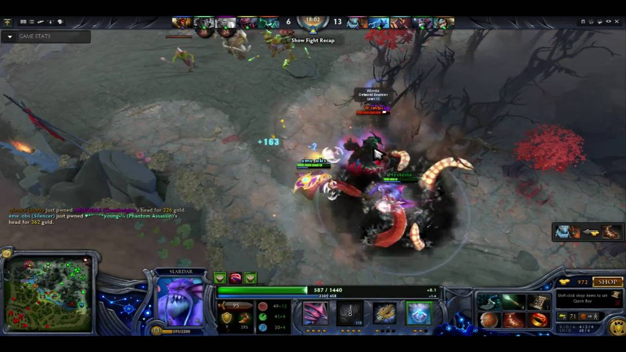 Dota 2 vanguard for slardar - YouTube