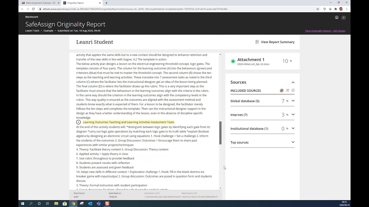 Instructors: Excluding source in SafeAssign - YouTube