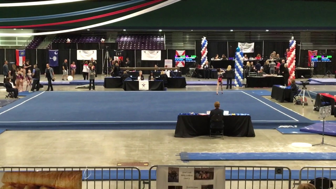 Madelynn Jones Floor - 2017 Region 8 Championship - 9.575 1st place ...