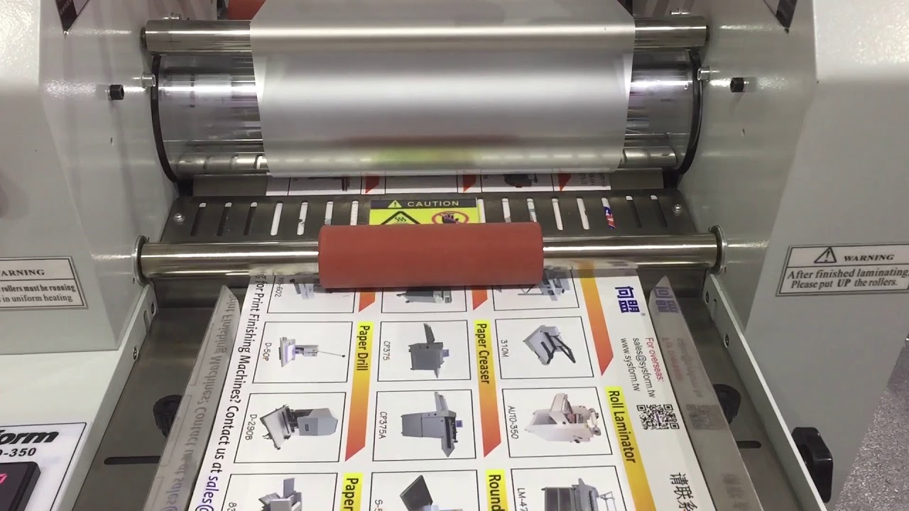 Sysform AUTO-350 Fully Automatic Laminating Machine - YouTube