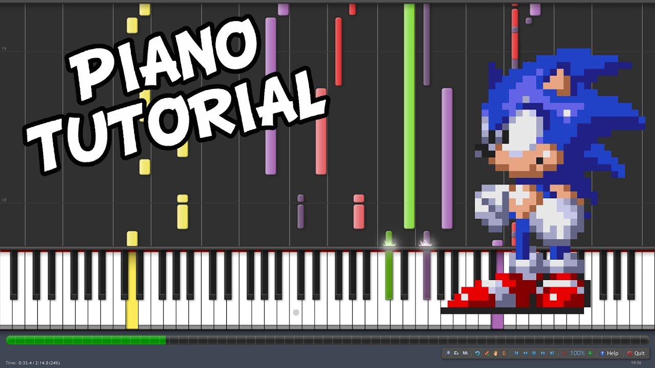 Sonic 3 and Knuckles - Title screen - Synthesia - YouTube
