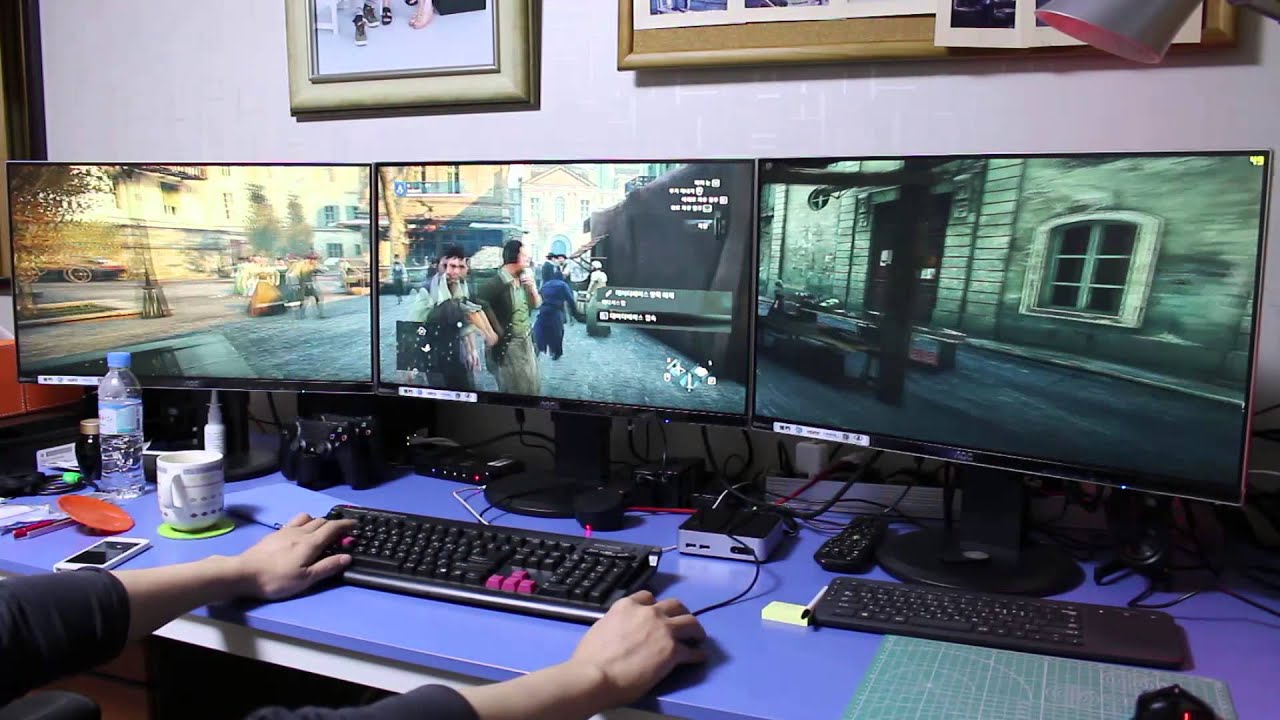 Assassin's Creed Unity Triple Monitor ( Nvidia Surround ) - YouTube