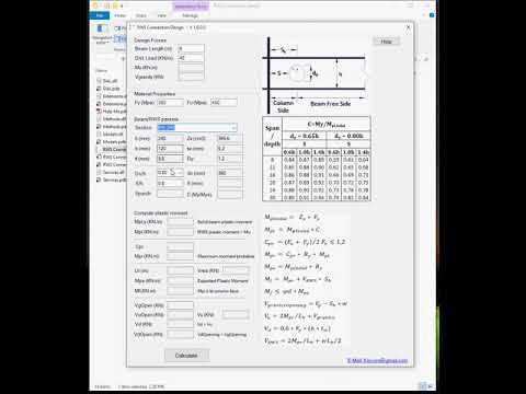 RWS.CON: Design calculator for moment RWS connections - YouTube