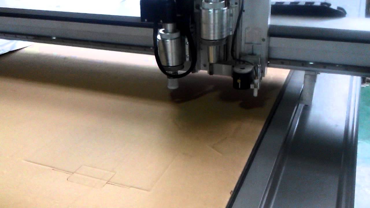AOKE DCZ75 oscillating knife Cutting machine - YouTube