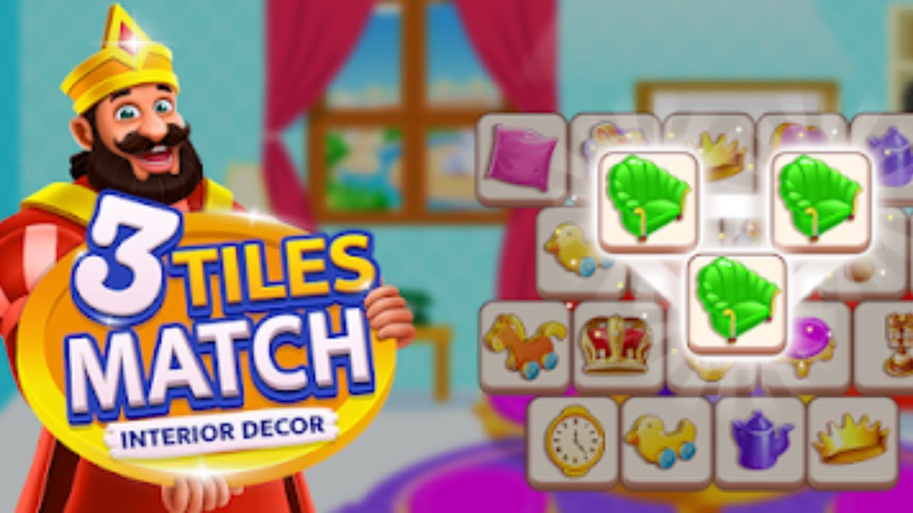 3 Tiles Match: Interior Decor Mobile Game | Gameplay Android - YouTube