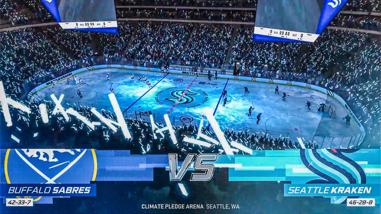 Buffalo Sabres vs Seattle Kraken 3/18/2024 NHL 24 Gameplay - YouTube