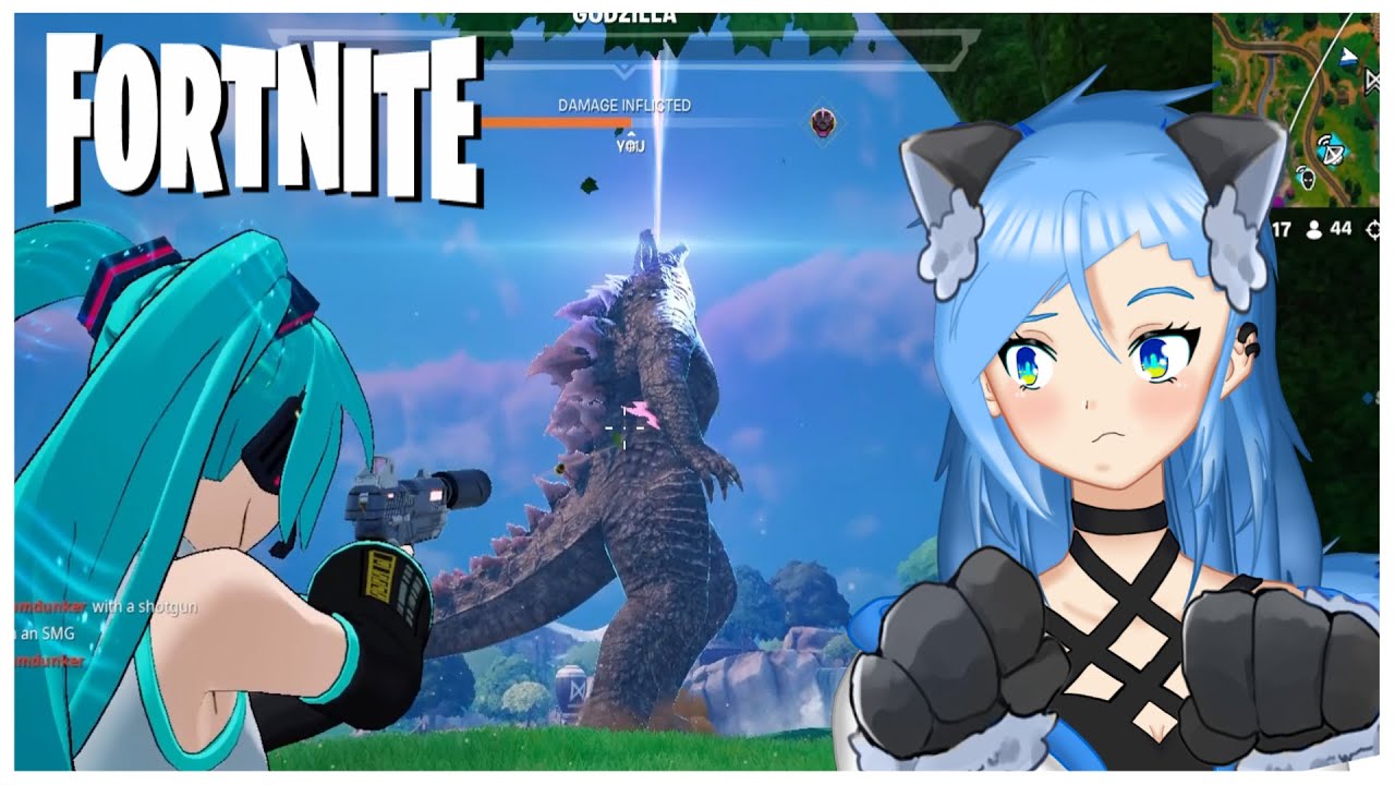 Rawr Xd Lizard And Miku In Forknife?! | Fortnite Random Moments W ...