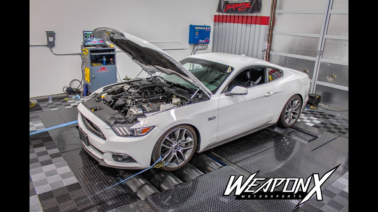 Procharged Mustang GT 5.0 | 676whp Dyno Stage II Complete Kit - YouTube