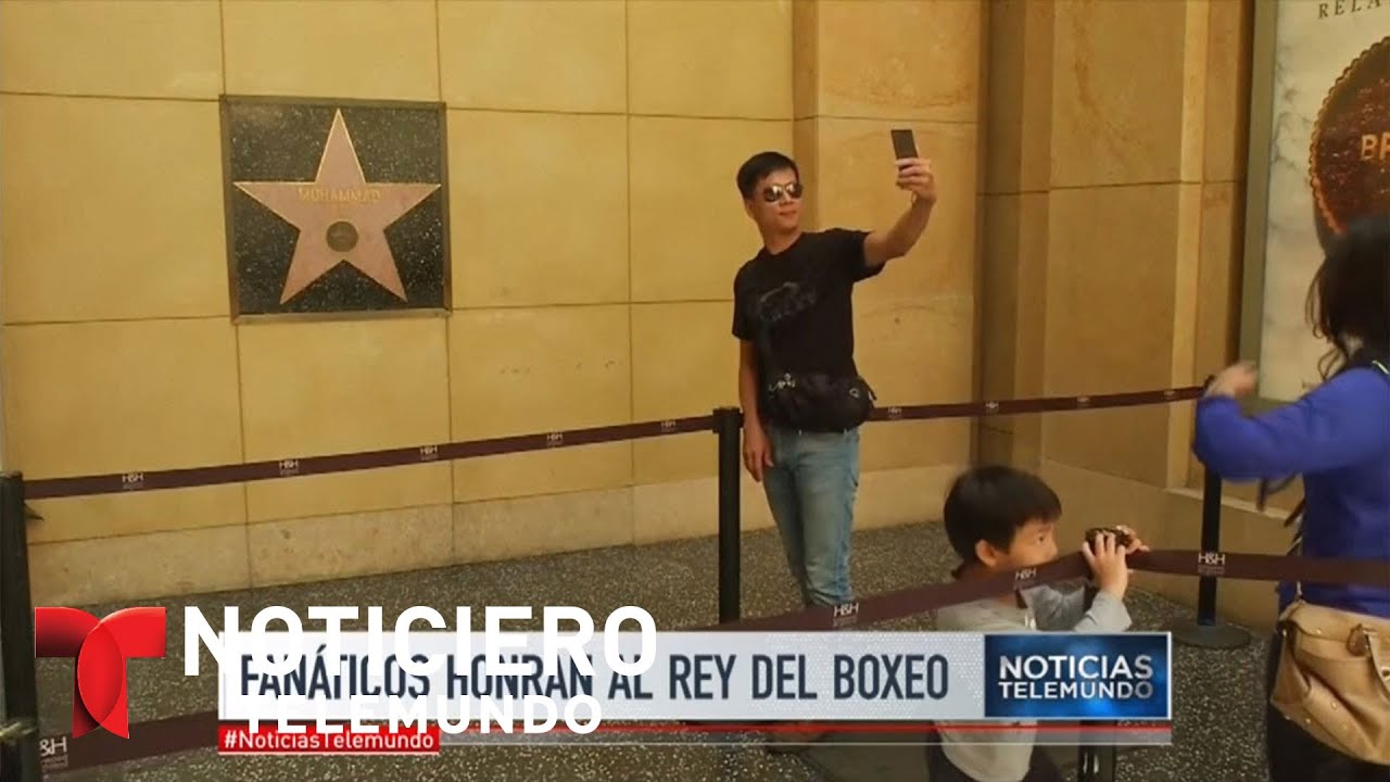 Estrella de la fama de Ali, única que está en una pared | Noticiero ...