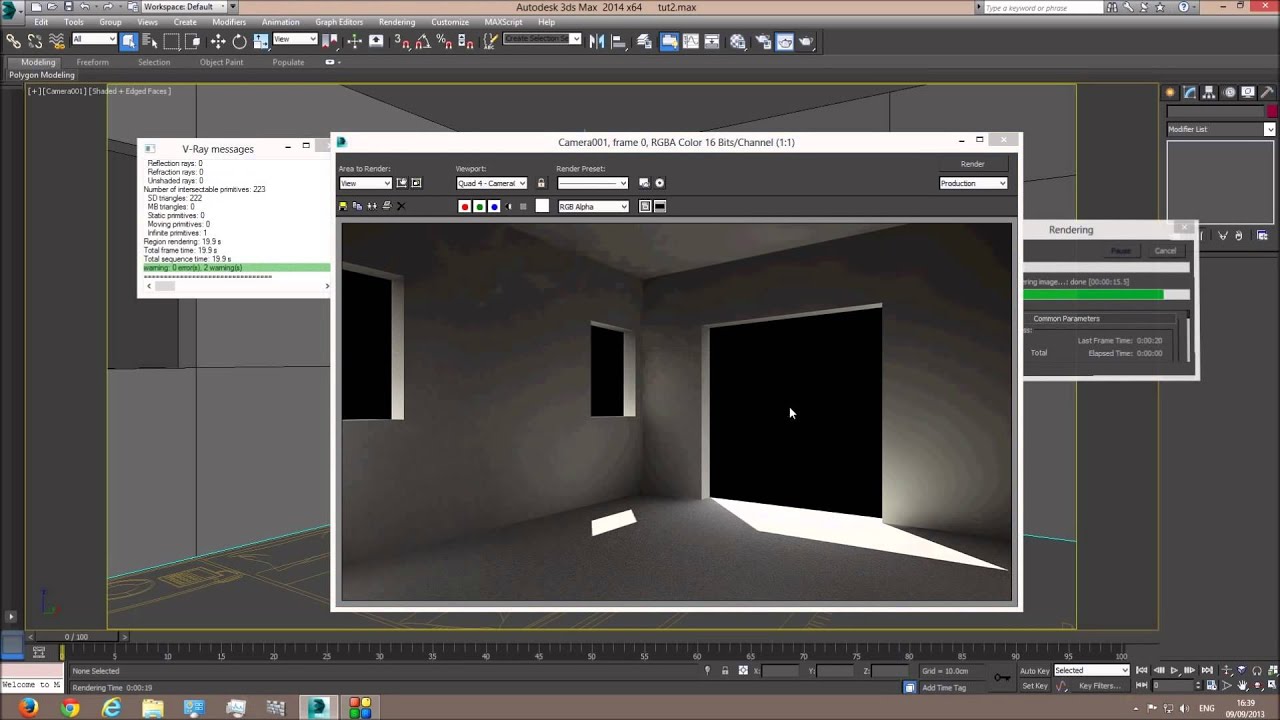 Part 2- Vray Interior Lighting Tutorial in 3ds max - YouTube