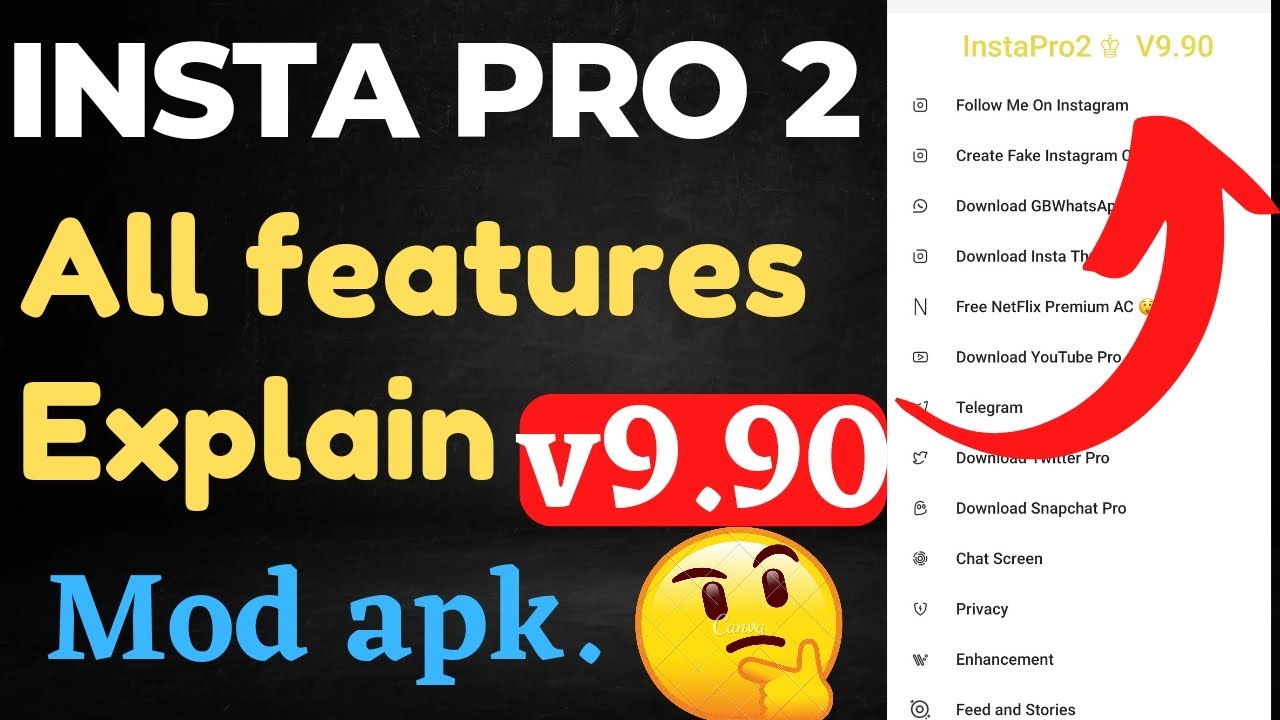 insta pro 2 All features explained 2023 | insta pro v9.90 features ...